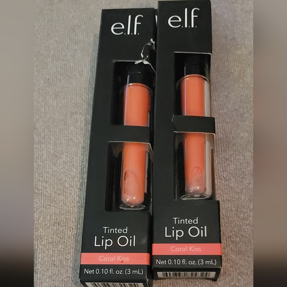 Makeup | Beautiful Elf Tinted Lip Oil Coral Kiss Duo | Poshmark